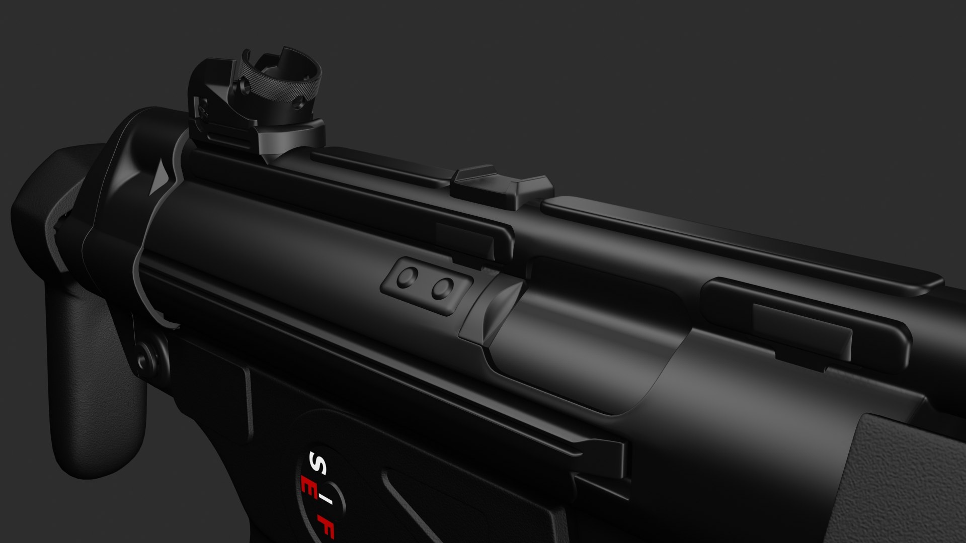 Mp5a3 Light 3d Max