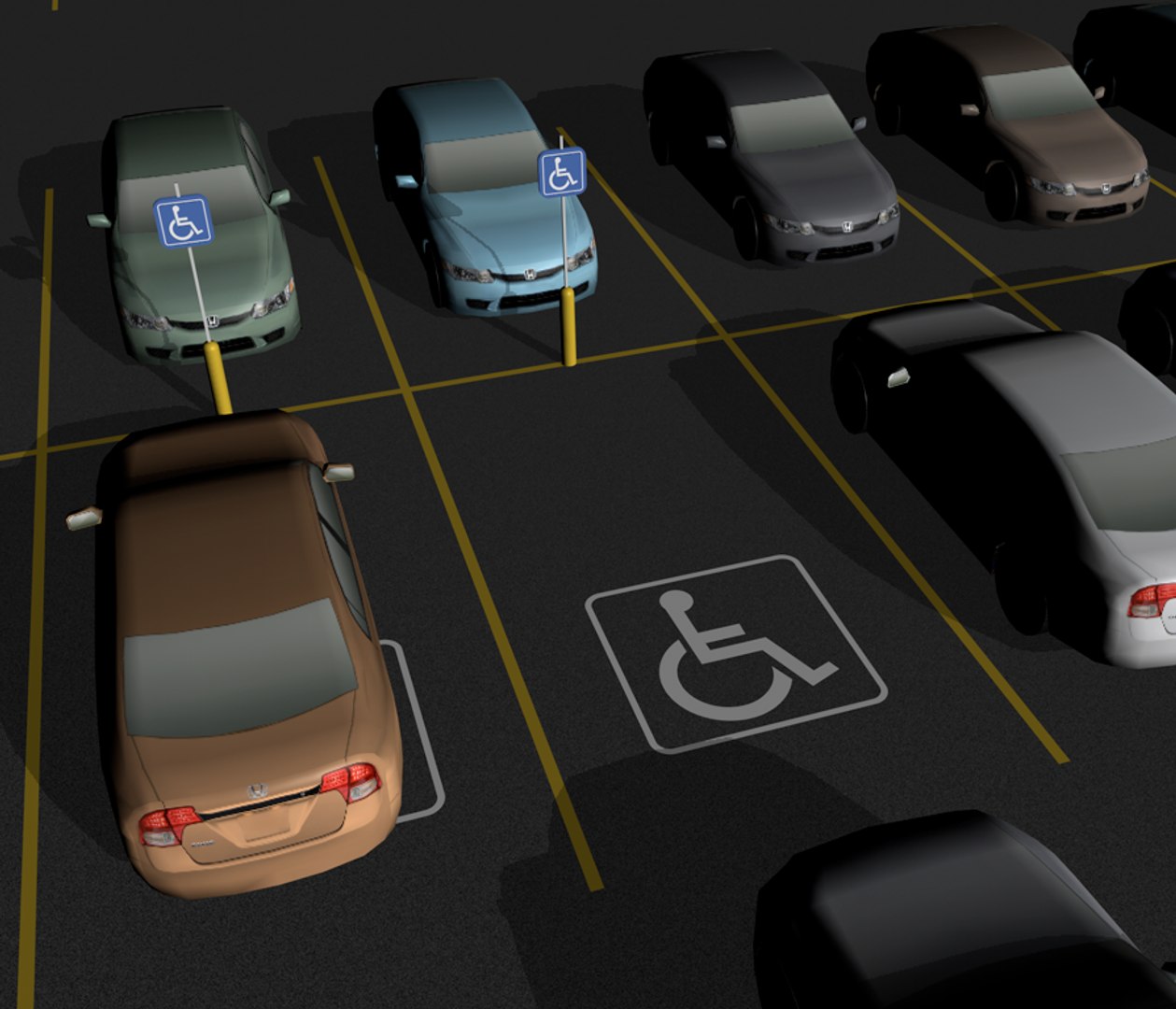 3d Model Parking Lot