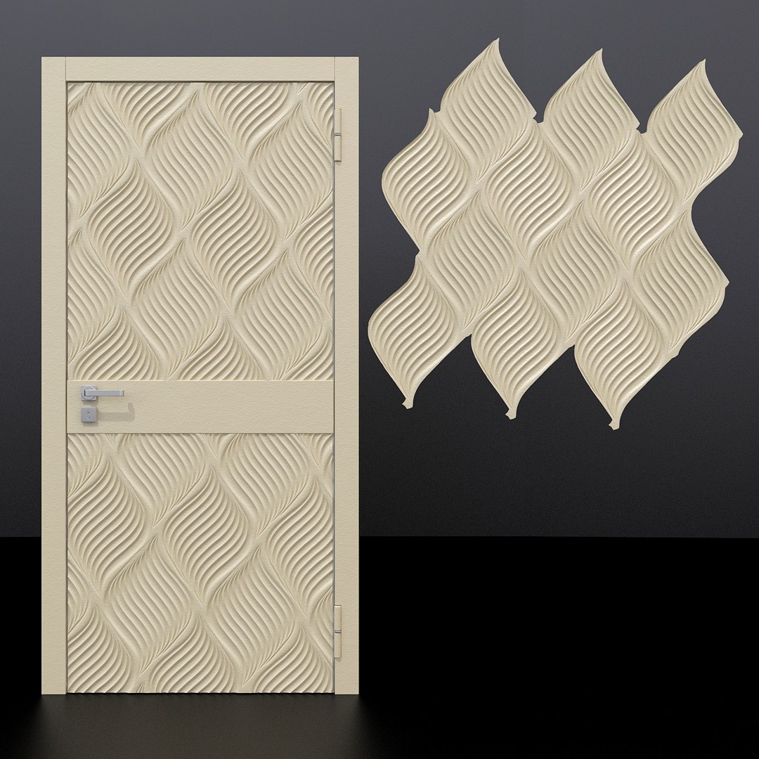 Door 4 decorative panel 3D model - TurboSquid 1152689