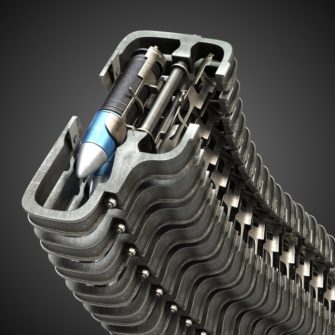 3d Model Apache Helicopter M230 Chain