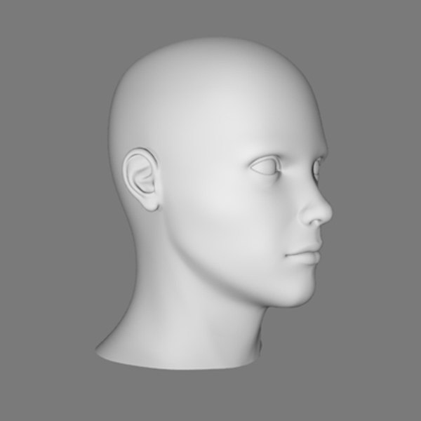 human head 3d model