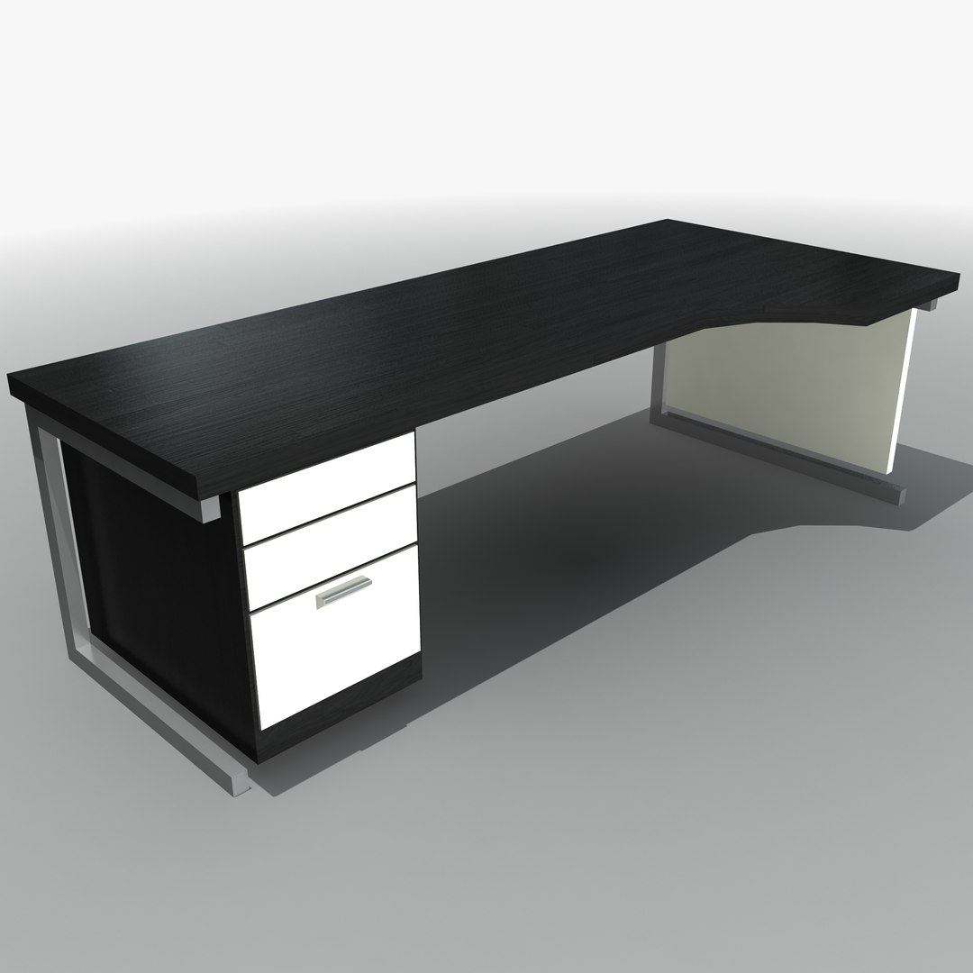 3d Office Workstation Desk Model