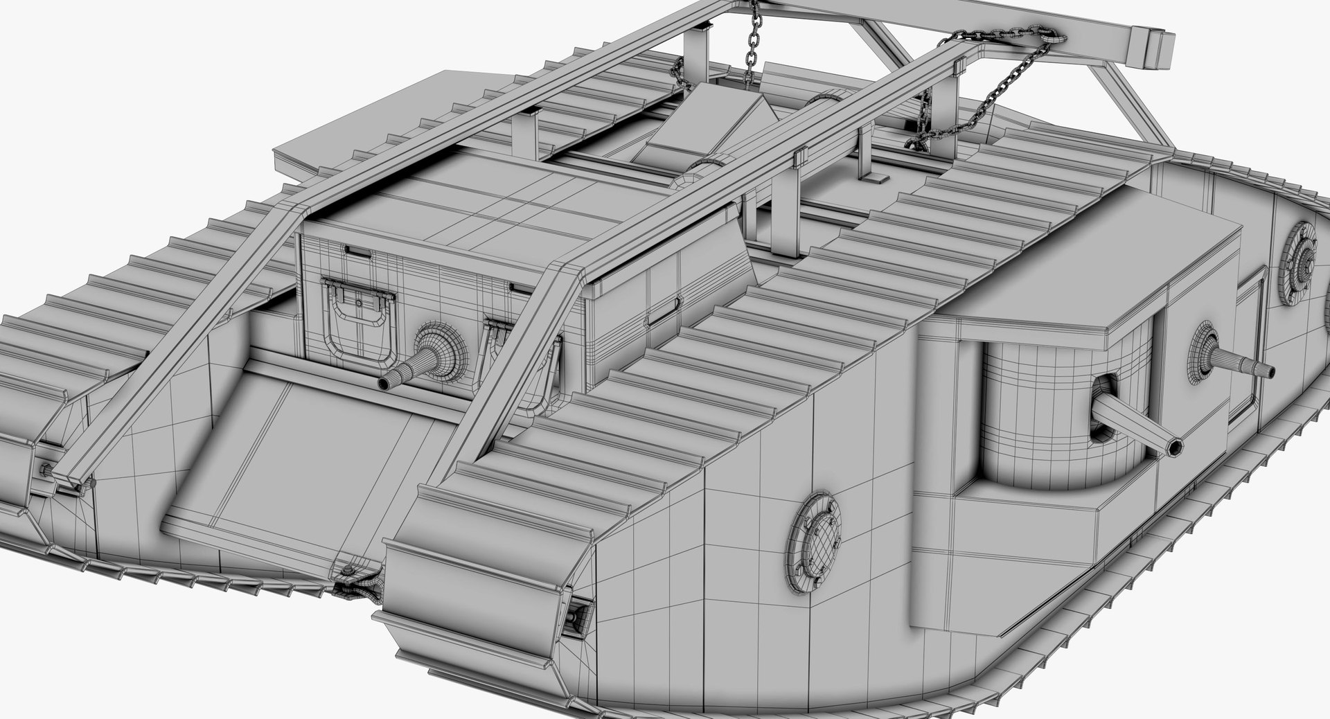 Heavy Tank Mark IV 3D Model - TurboSquid 2272294