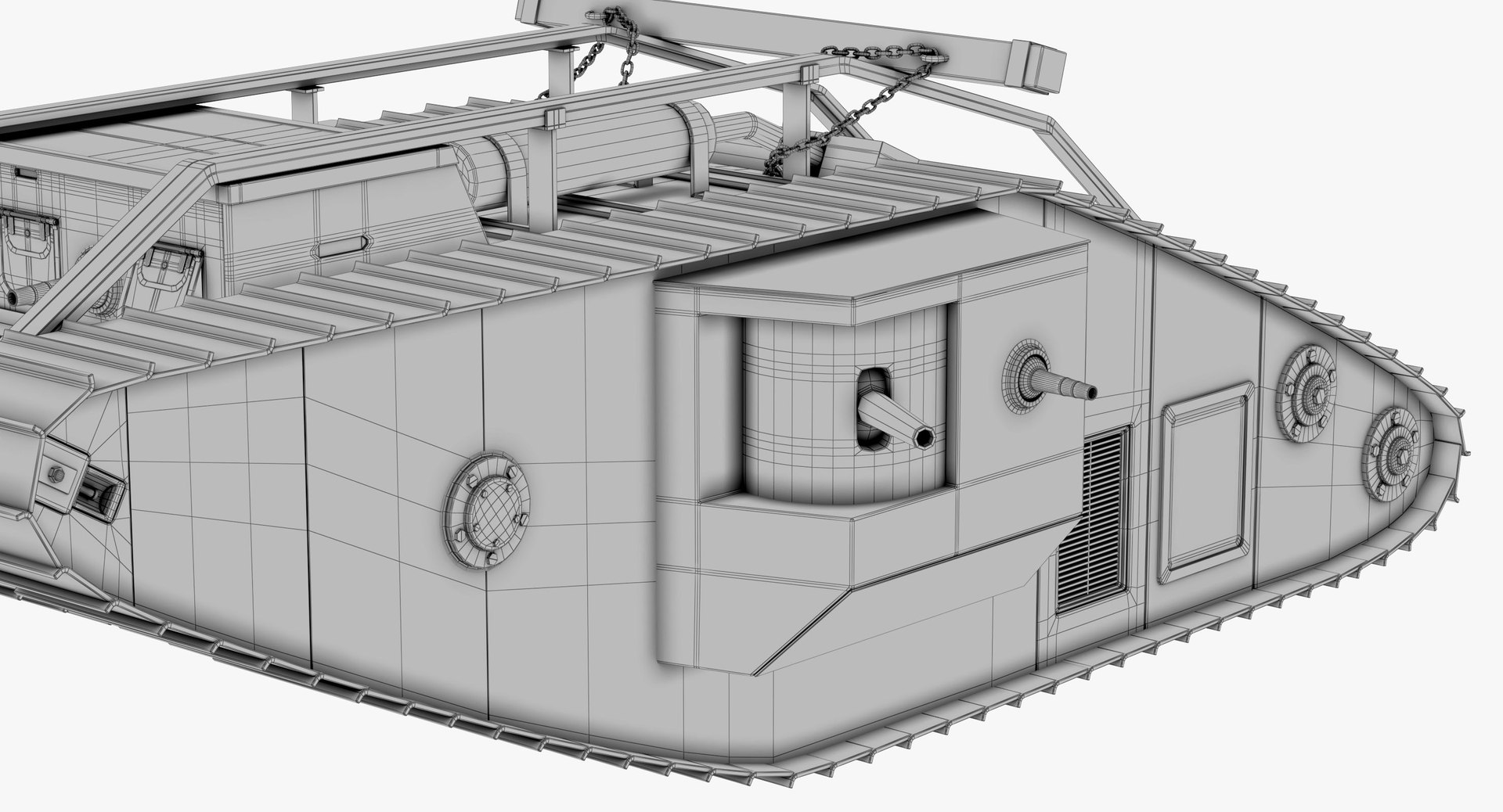 Heavy Tank Mark IV 3D Model - TurboSquid 2272294