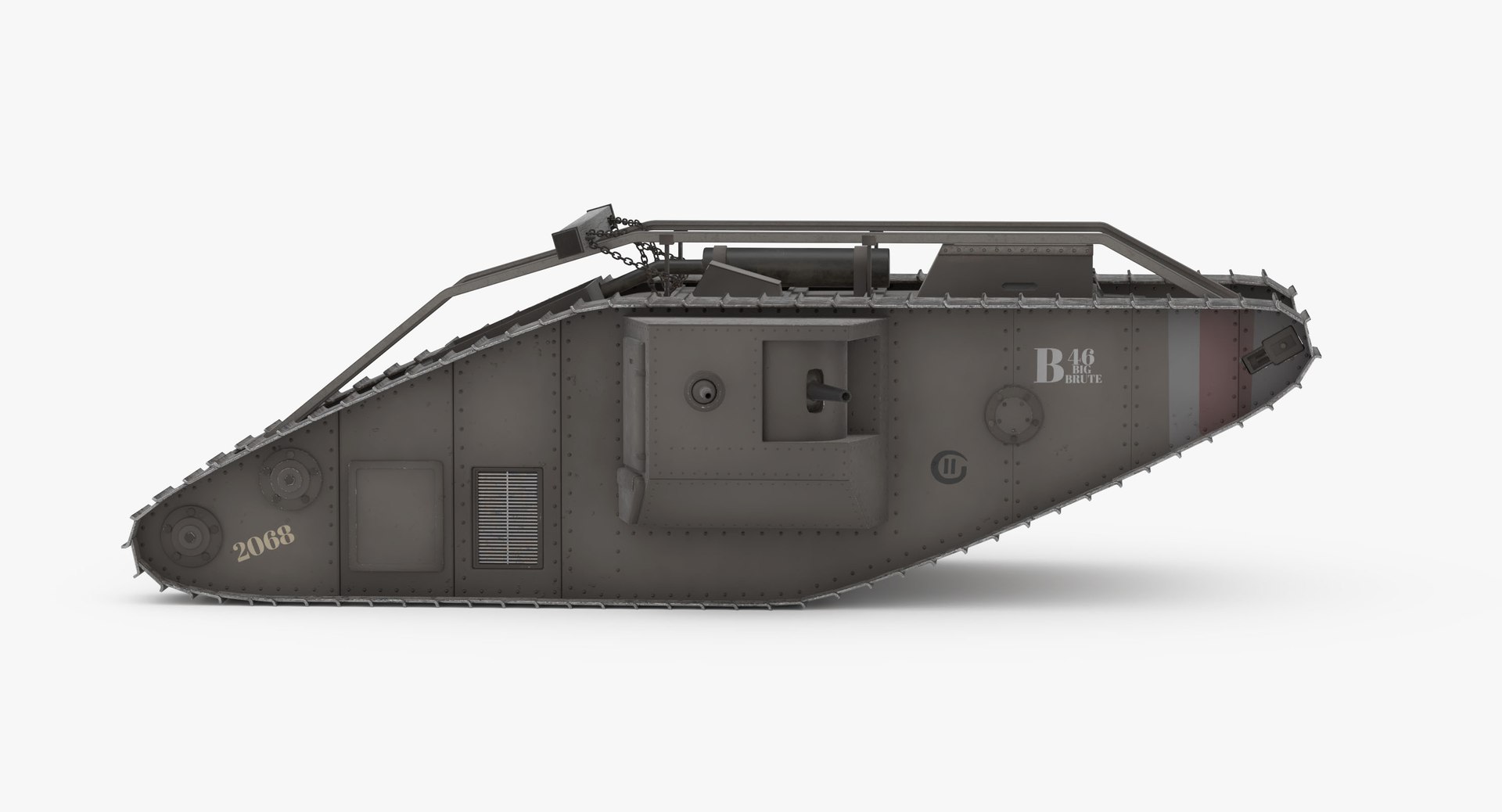 Heavy Tank Mark IV 3D Model - TurboSquid 2272294