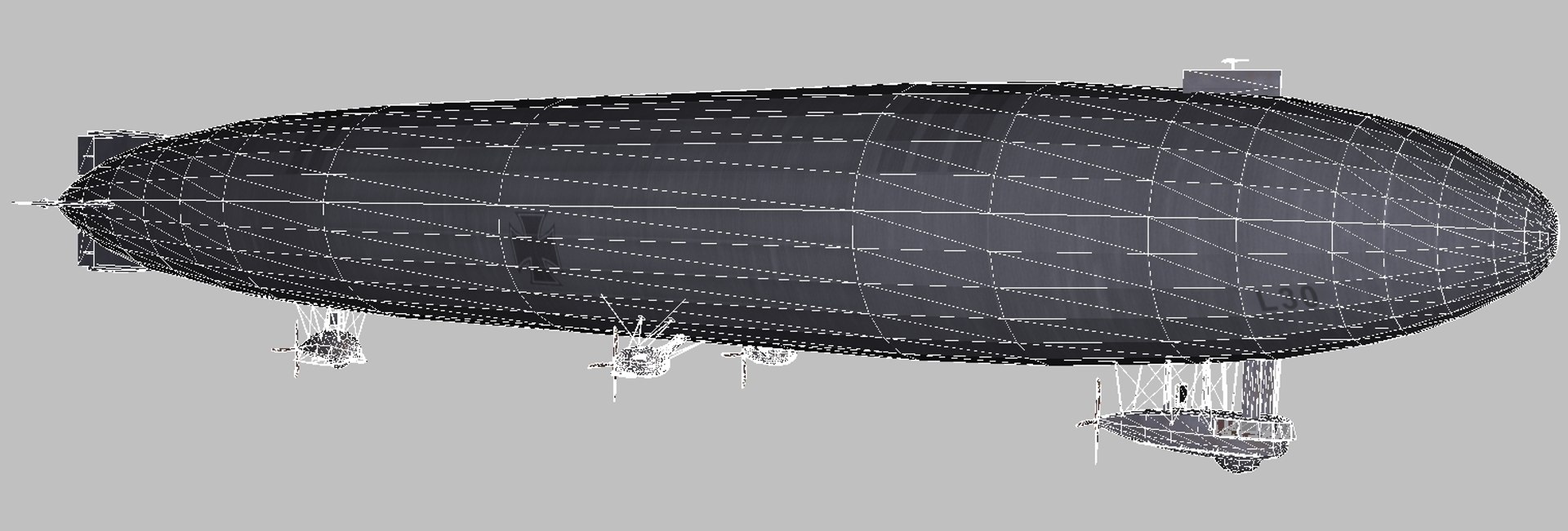 3D World War Zeppelin - TurboSquid 1208842