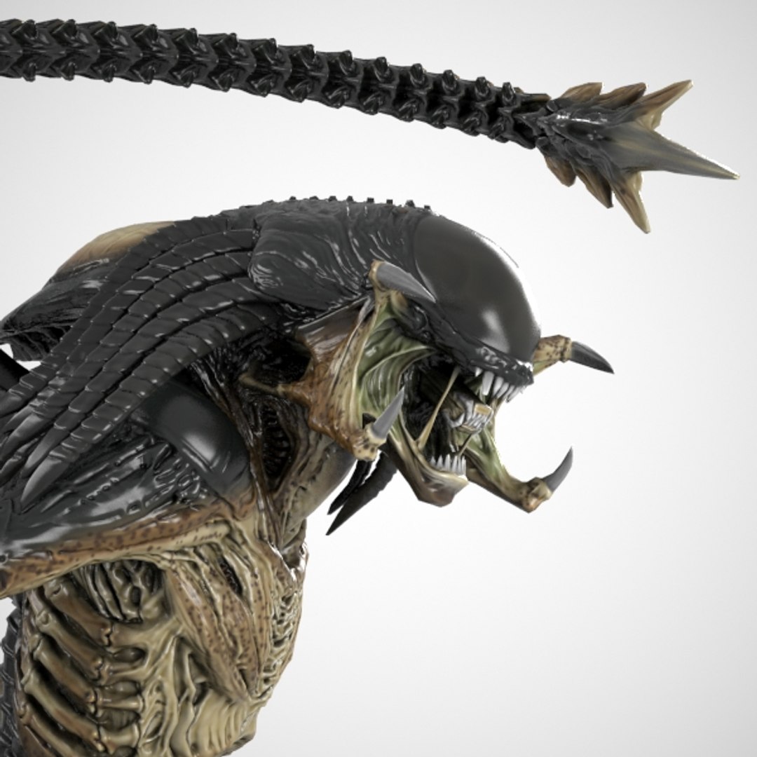 3d Predalien Maquette Sculpture Model