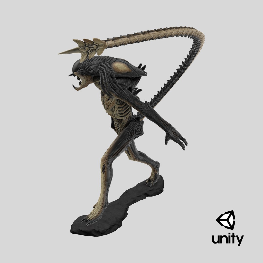 3d Predalien Maquette Sculpture Model
