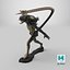3d Predalien Maquette Sculpture Model