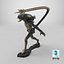 3d Predalien Maquette Sculpture Model