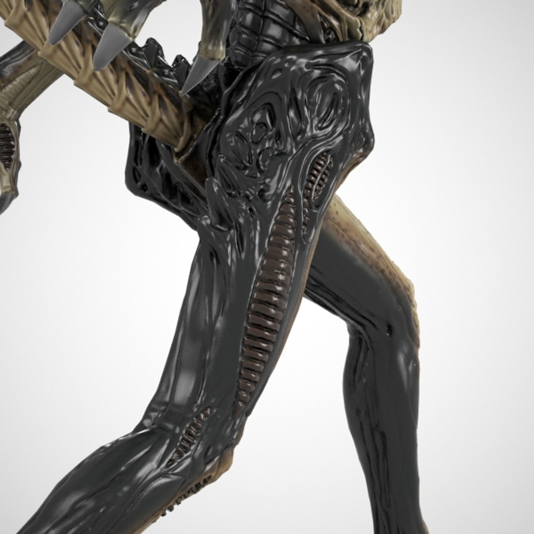 3d Predalien Maquette Sculpture Model