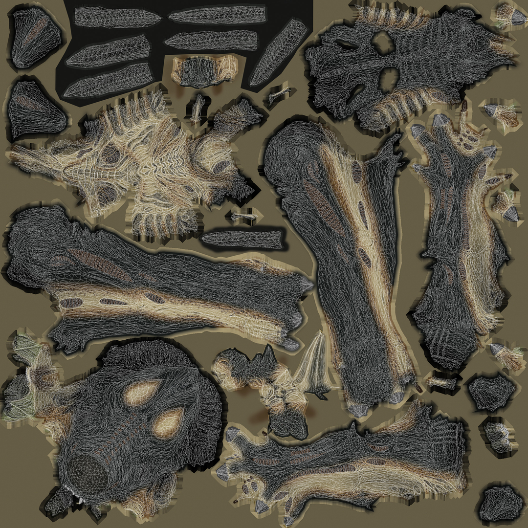 3d predalien maquette sculpture model