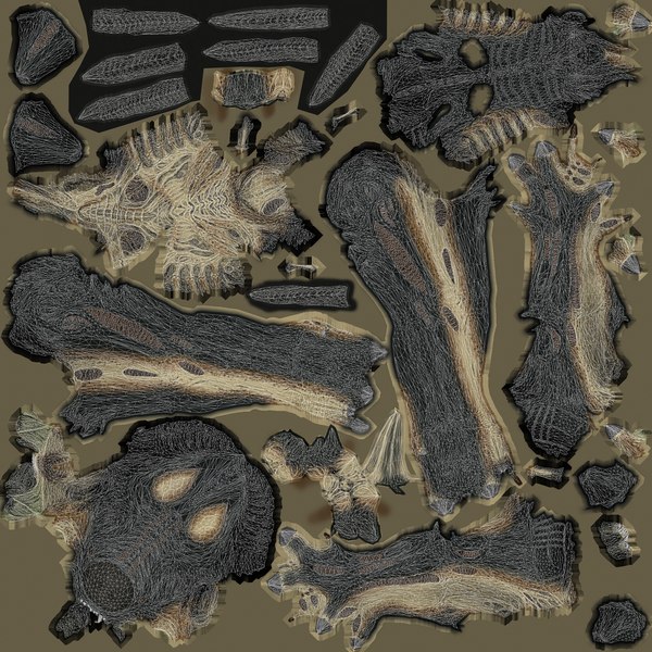 3d predalien maquette sculpture model