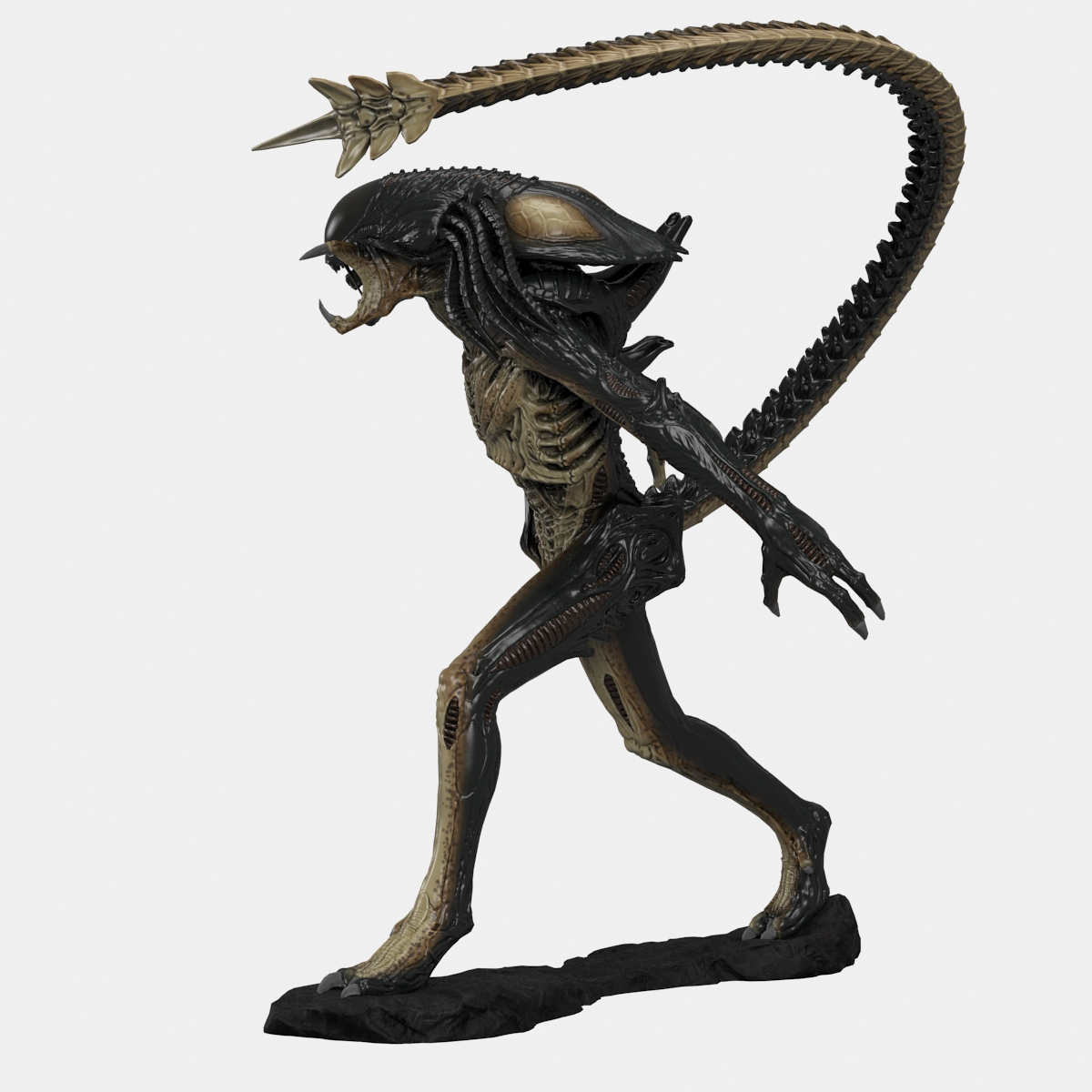 3d predalien maquette sculpture model