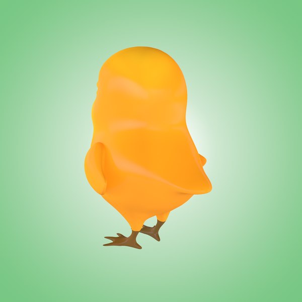 3d model chick cartoon animation