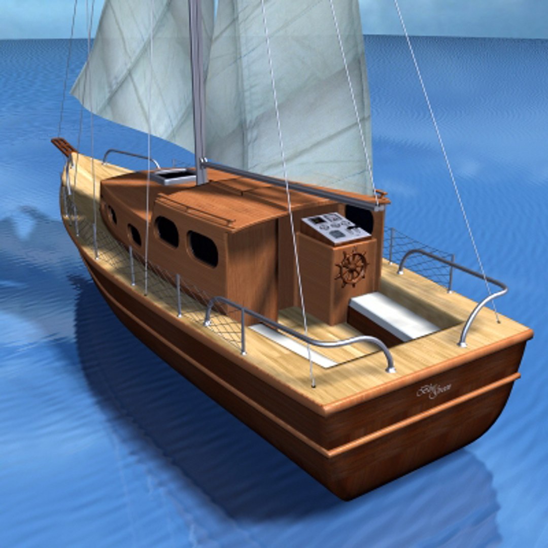3d Model Of Sailboat Sea