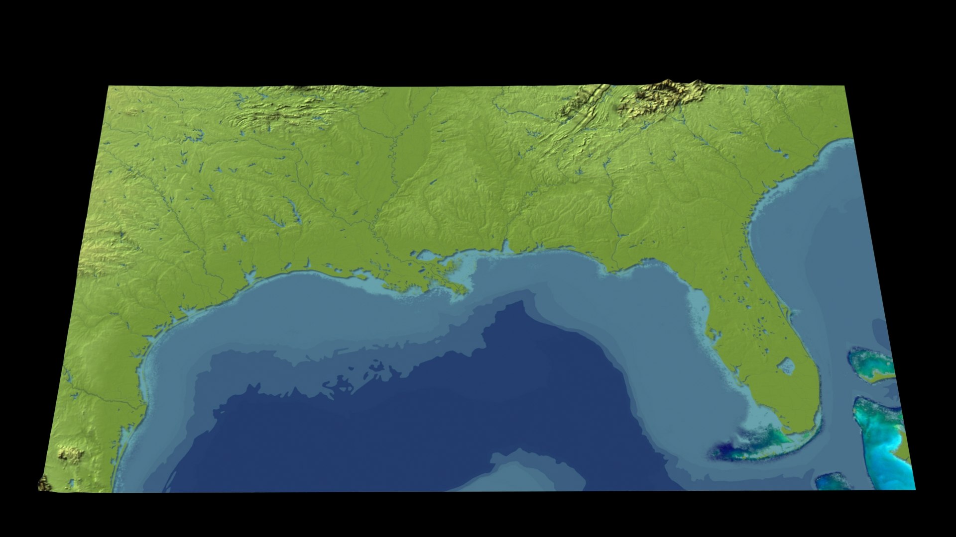 3d Usa South Coast Model