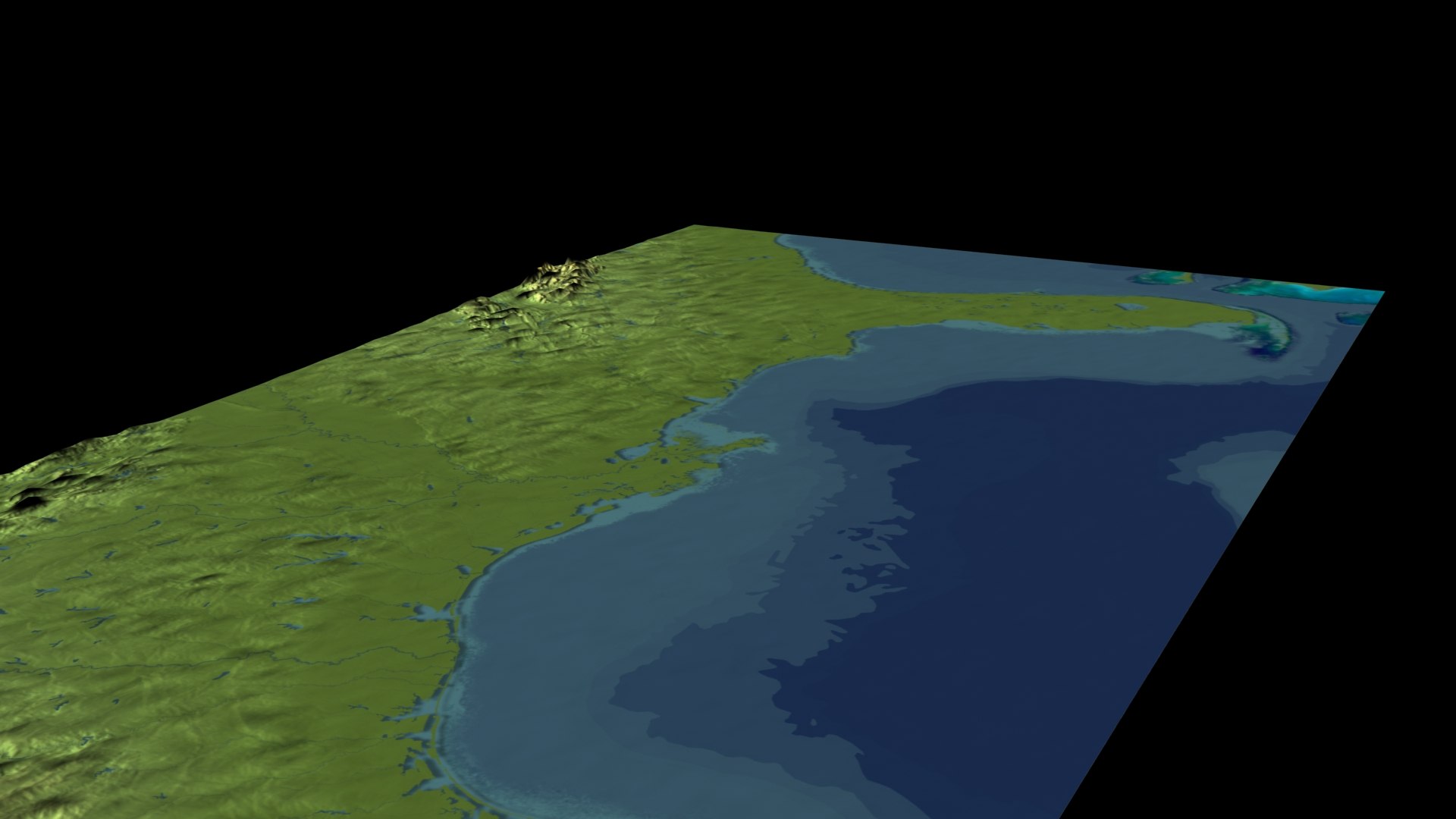 3d Usa South Coast Model