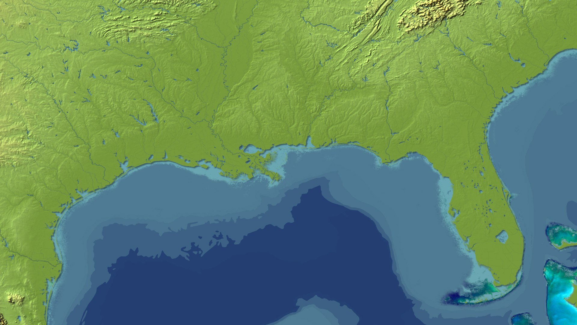 3d Usa South Coast Model
