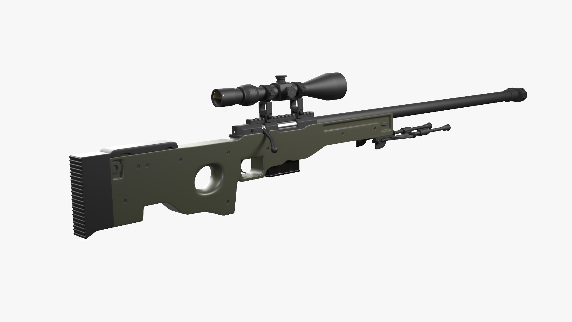 3D AWP Sniper Rifle - TurboSquid 1728122