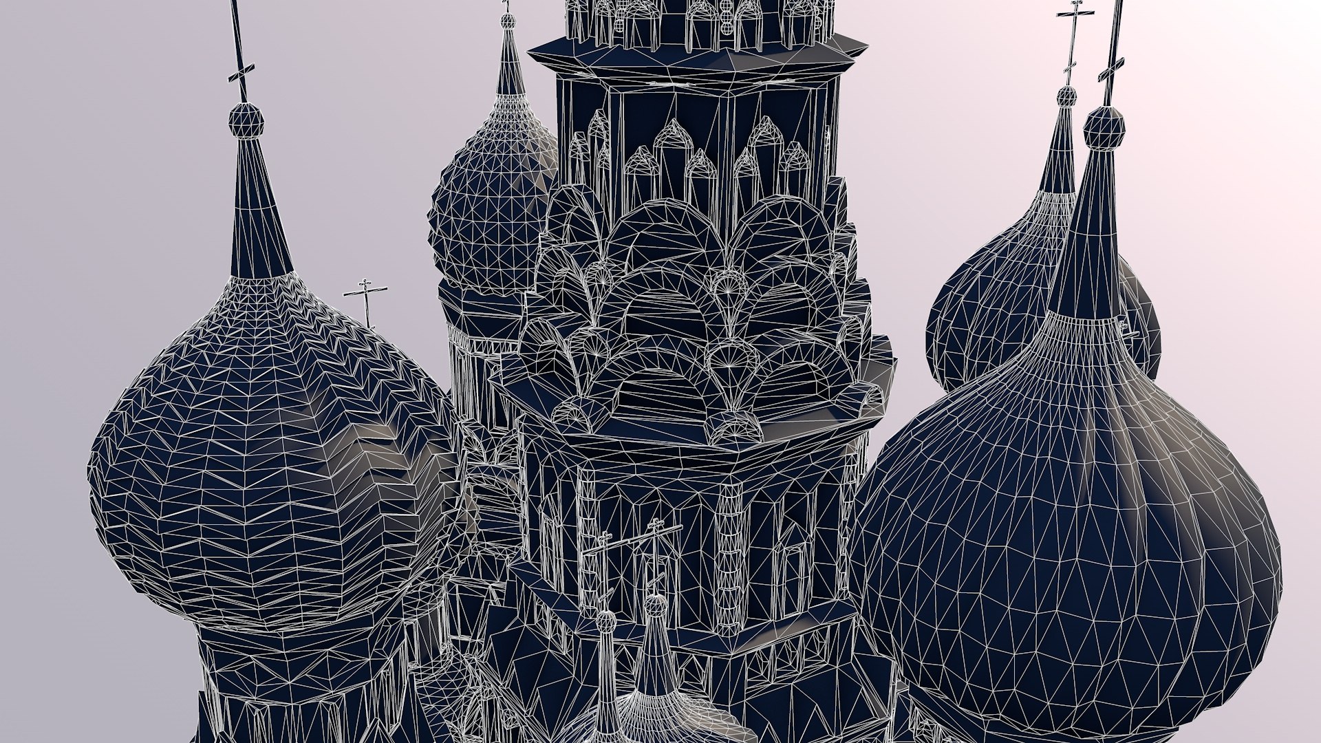 Saint Basil Cathedral Cartoon 3D Model - TurboSquid 2034856