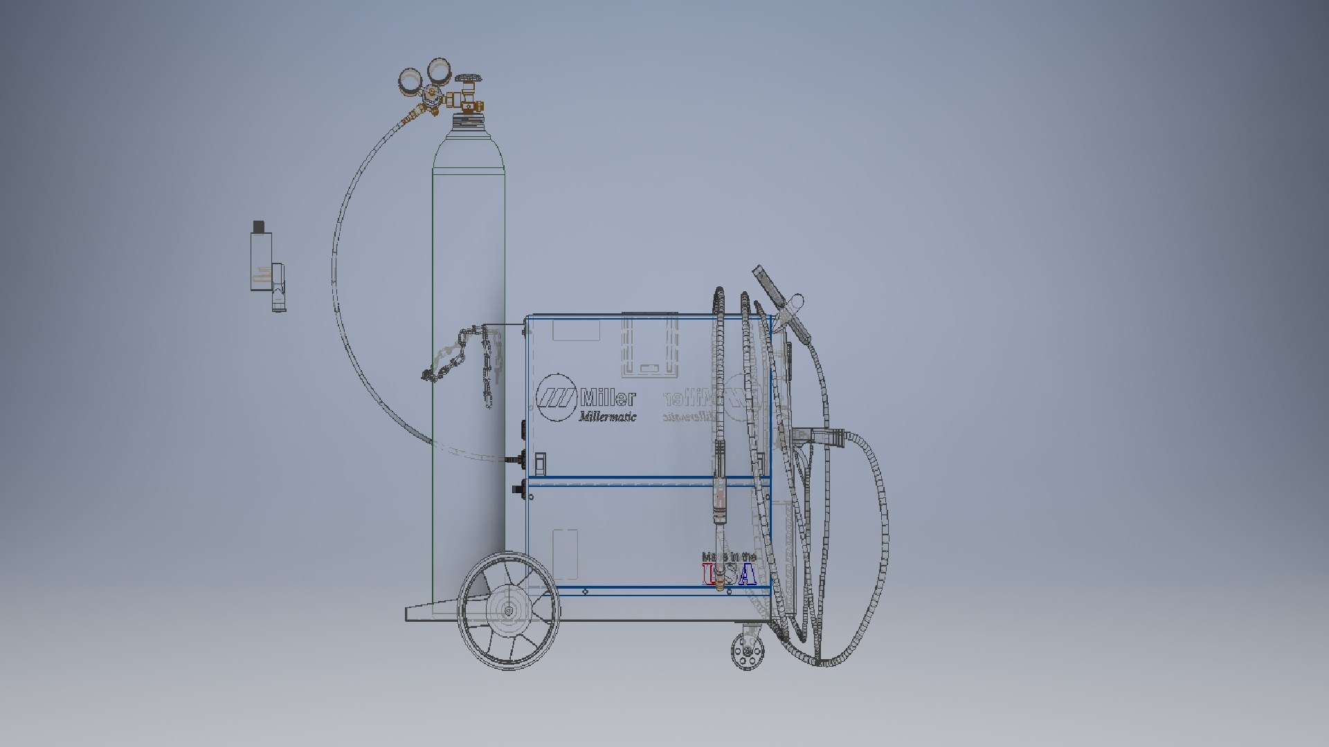 3D Oxygen Hydrogen Welding Machine Model - TurboSquid 2234458