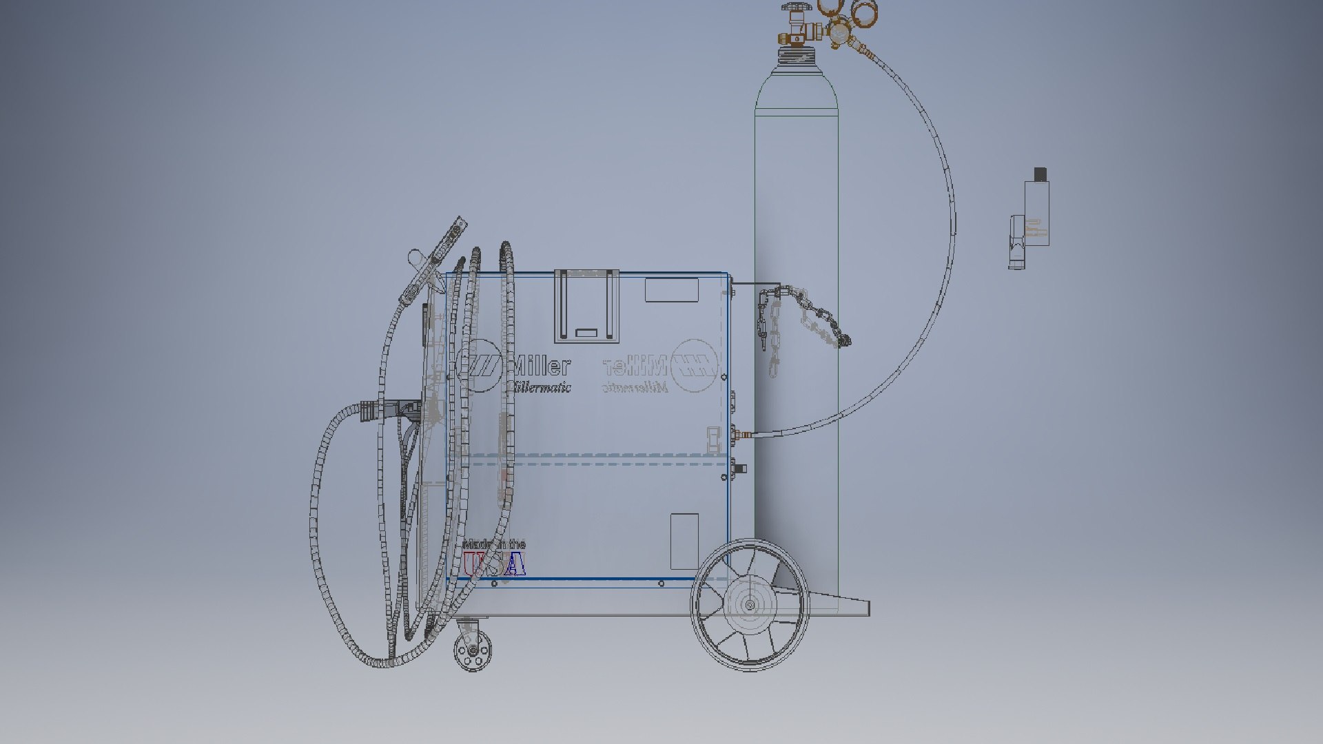3D Oxygen Hydrogen Welding Machine Model - TurboSquid 2234458