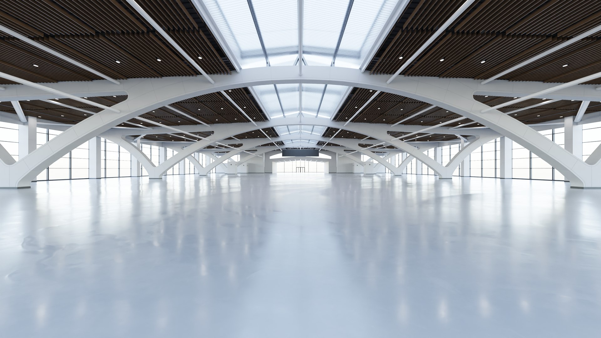 3D Exhibition Hall Interior 2 model - TurboSquid 1818203