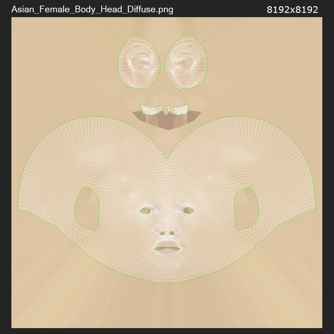 3D Model Asian Female Body - TurboSquid 1716394