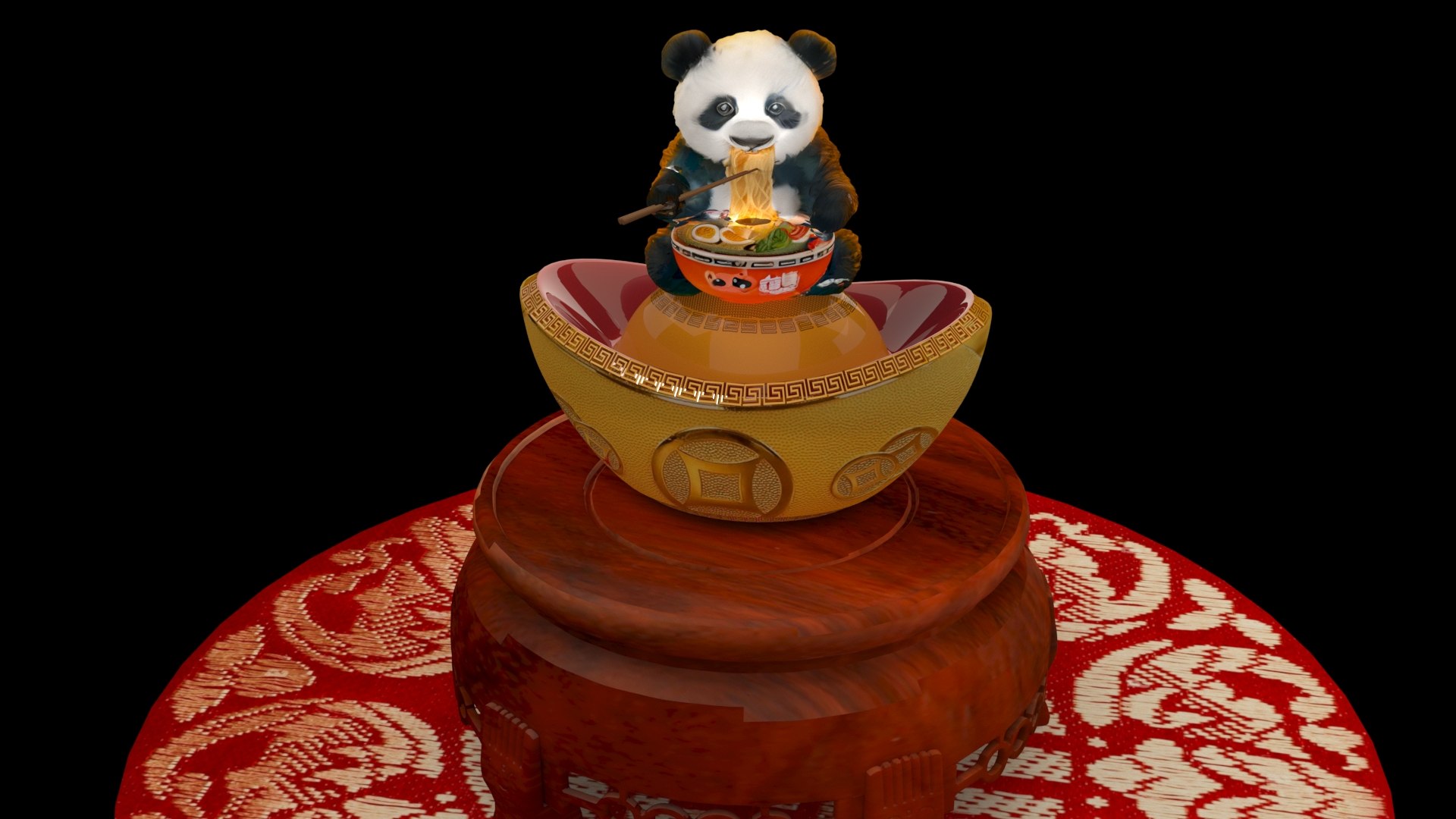 3D Chinese Panda Figure Model - TurboSquid 2285709