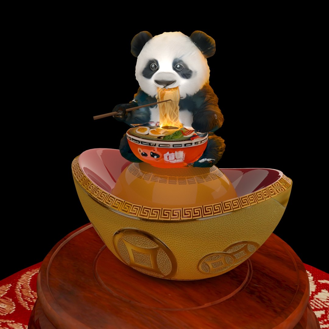 3D Chinese Panda Figure Model - TurboSquid 2285709