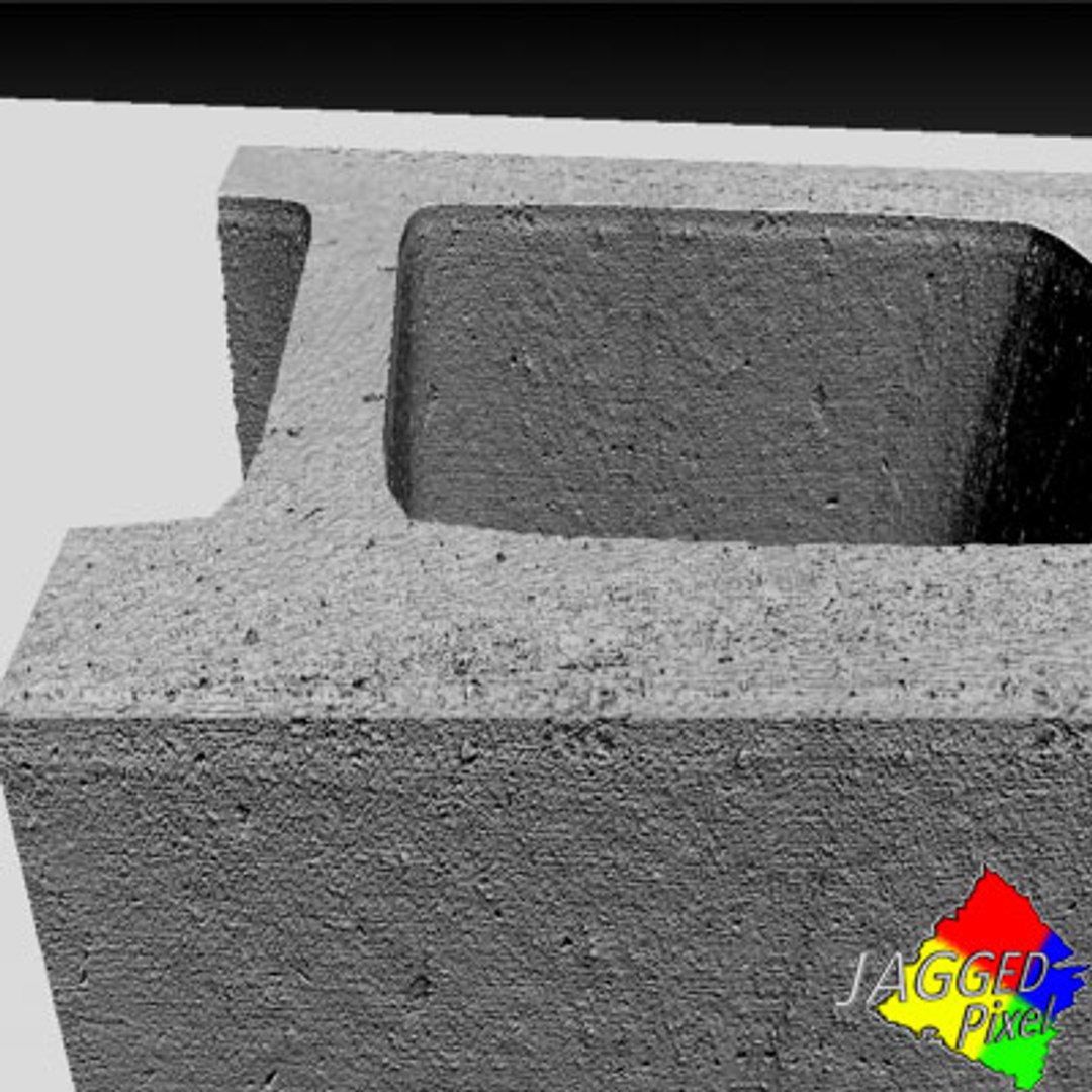 3d Cinder Block Model
