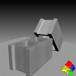 3D Cinder-Block Models | TurboSquid