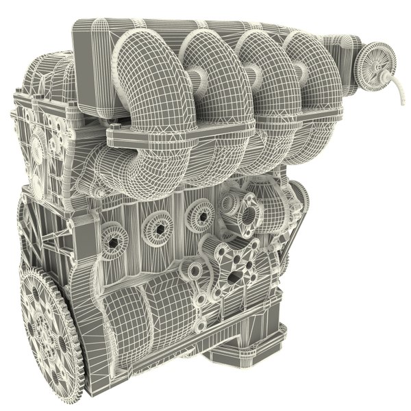 car engine 3d model
