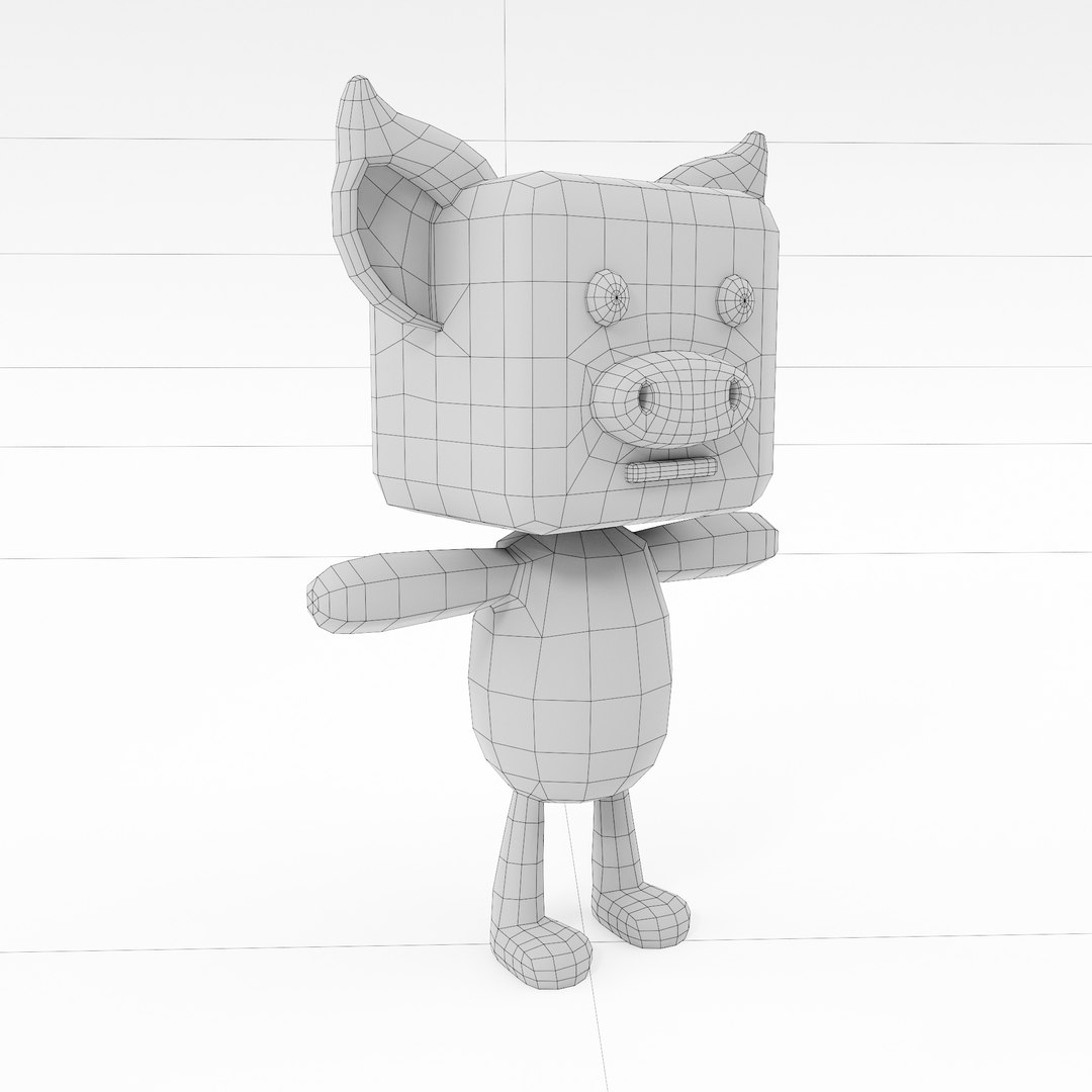 Pig Character 3d Model 3D Model - TurboSquid 1996756