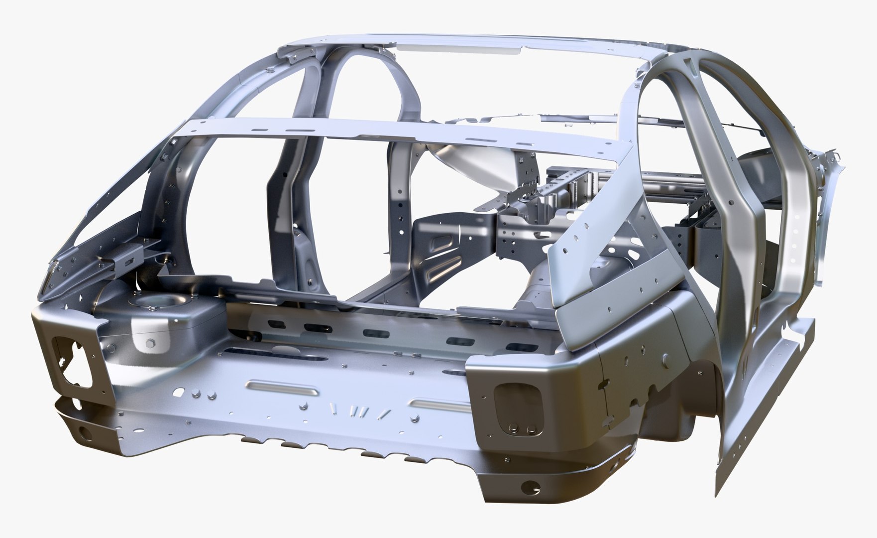 Car Frame Body Liftback Sedan M1 3D Model - TurboSquid 2432725