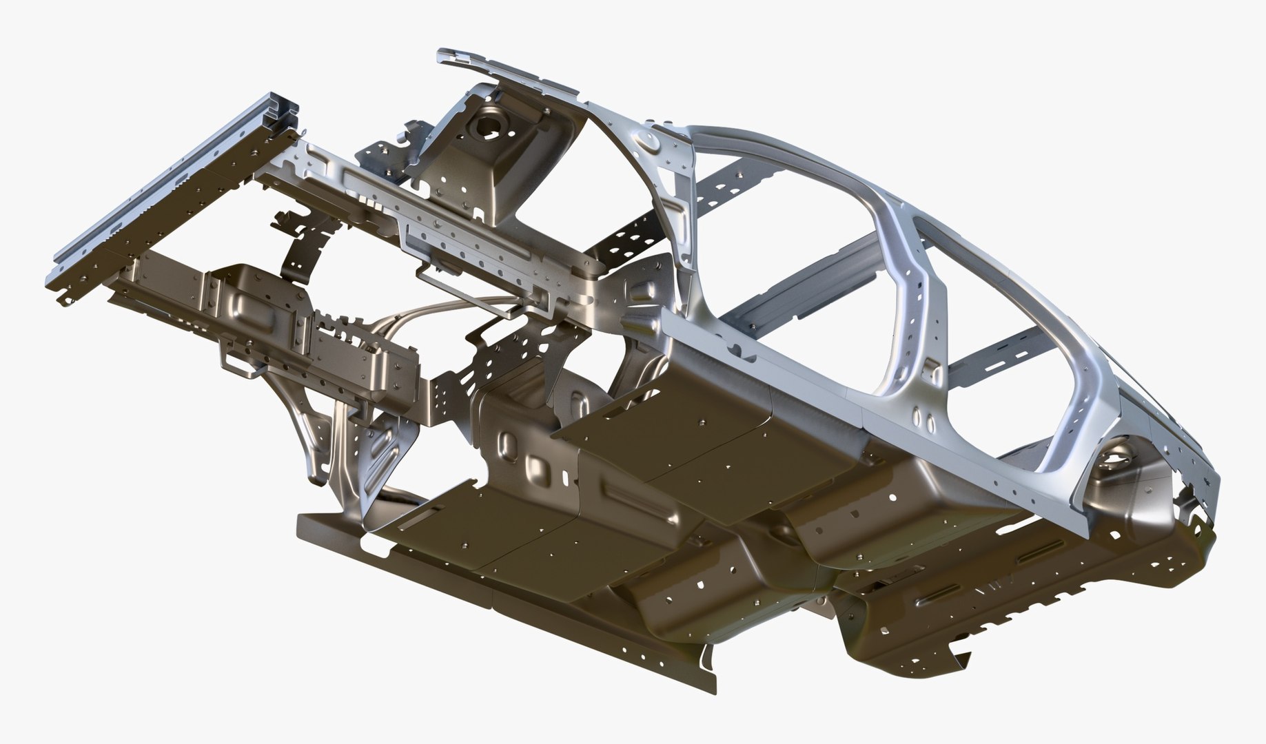 Car Frame Body Liftback Sedan M1 3D Model - TurboSquid 2432725