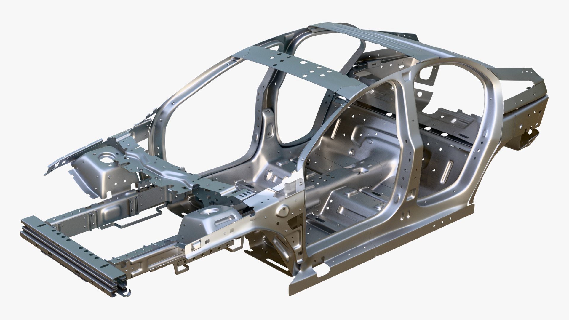 Car Frame Body Liftback Sedan M1 3D Model - TurboSquid 2432725