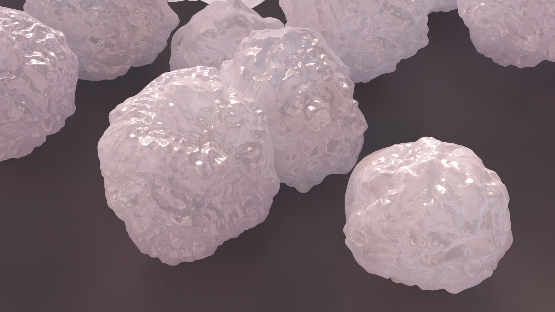 Different Sizes Hail Big Bunch 3D Model - TurboSquid 2159225