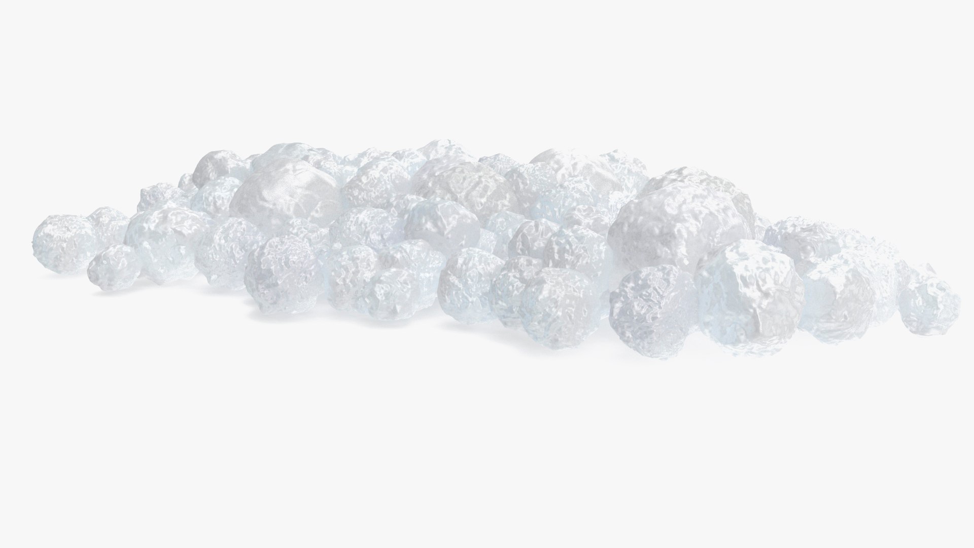 Different Sizes Hail Big Bunch 3D Model - TurboSquid 2159225