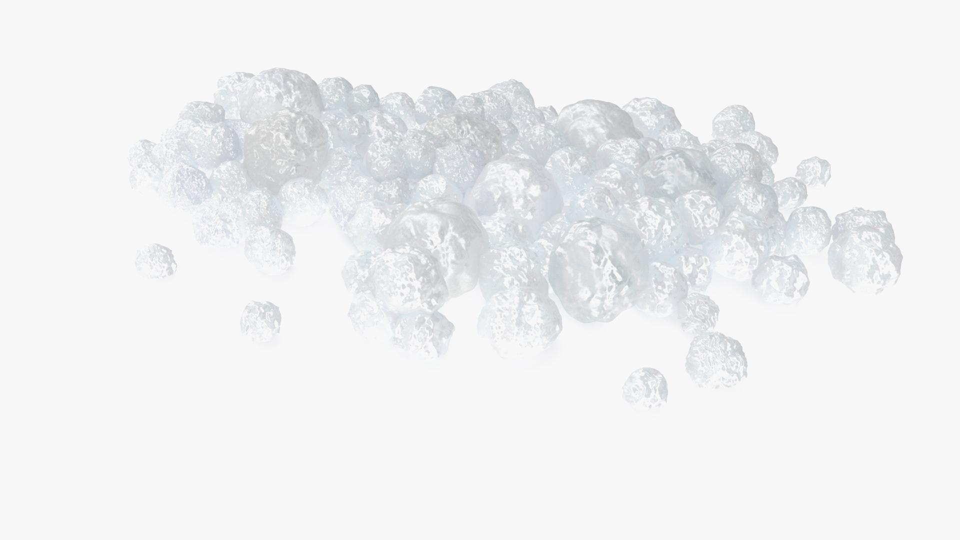 Different Sizes Hail Big Bunch 3D Model - TurboSquid 2159225