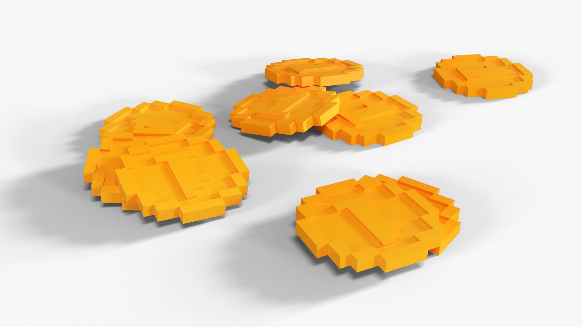 3D Video Game Token One - TurboSquid 1826986