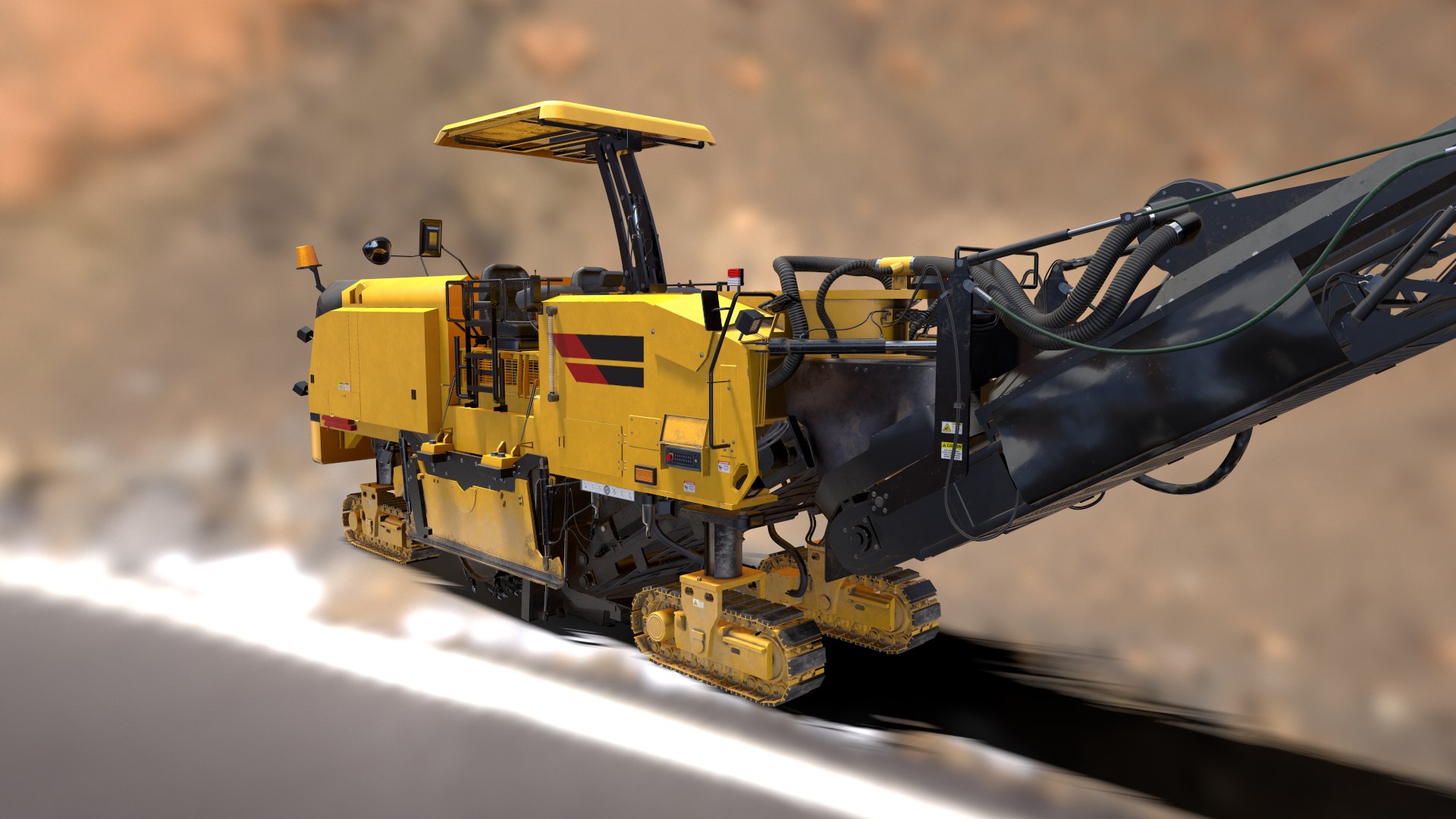 Cold Planer 3D Model - TurboSquid 1974807