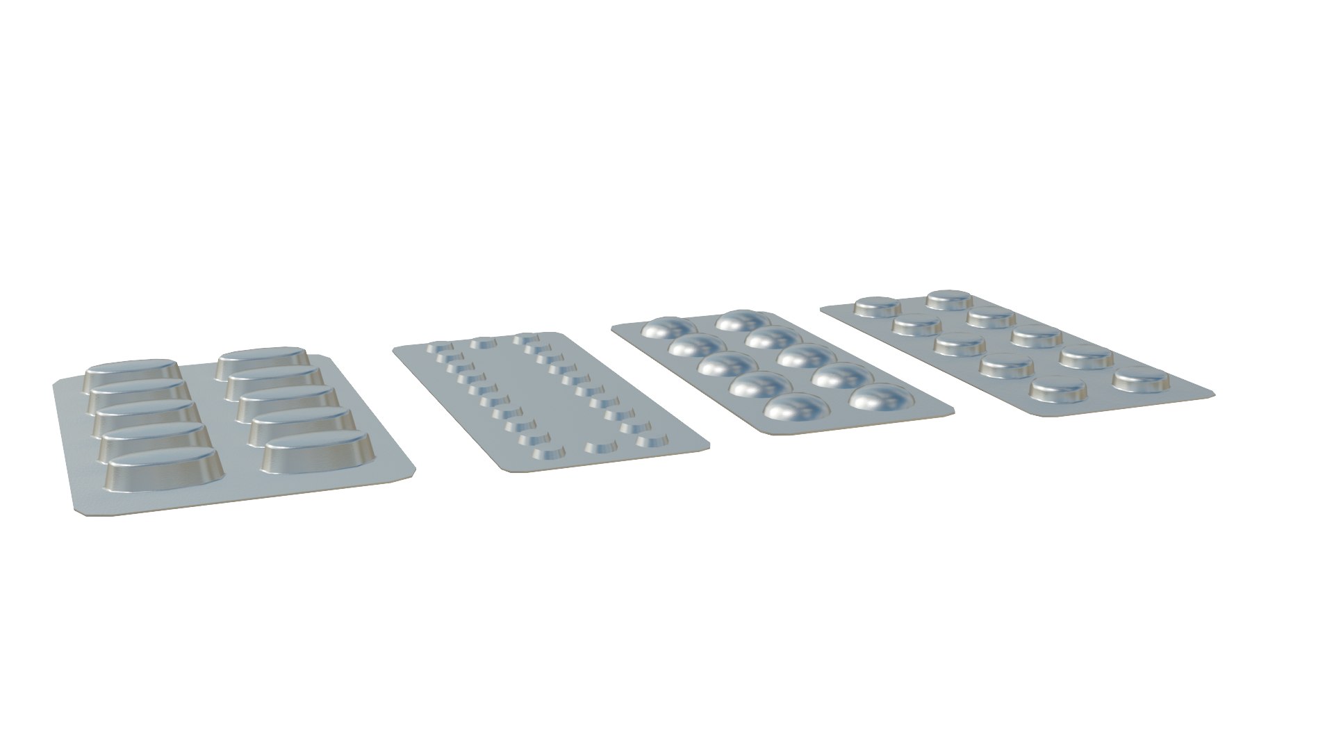 Pills Blister Pack 3D Model - TurboSquid 2202135
