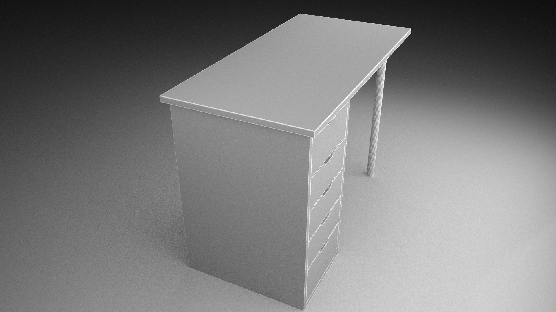 Computer Desk 3D Model - TurboSquid 2048303