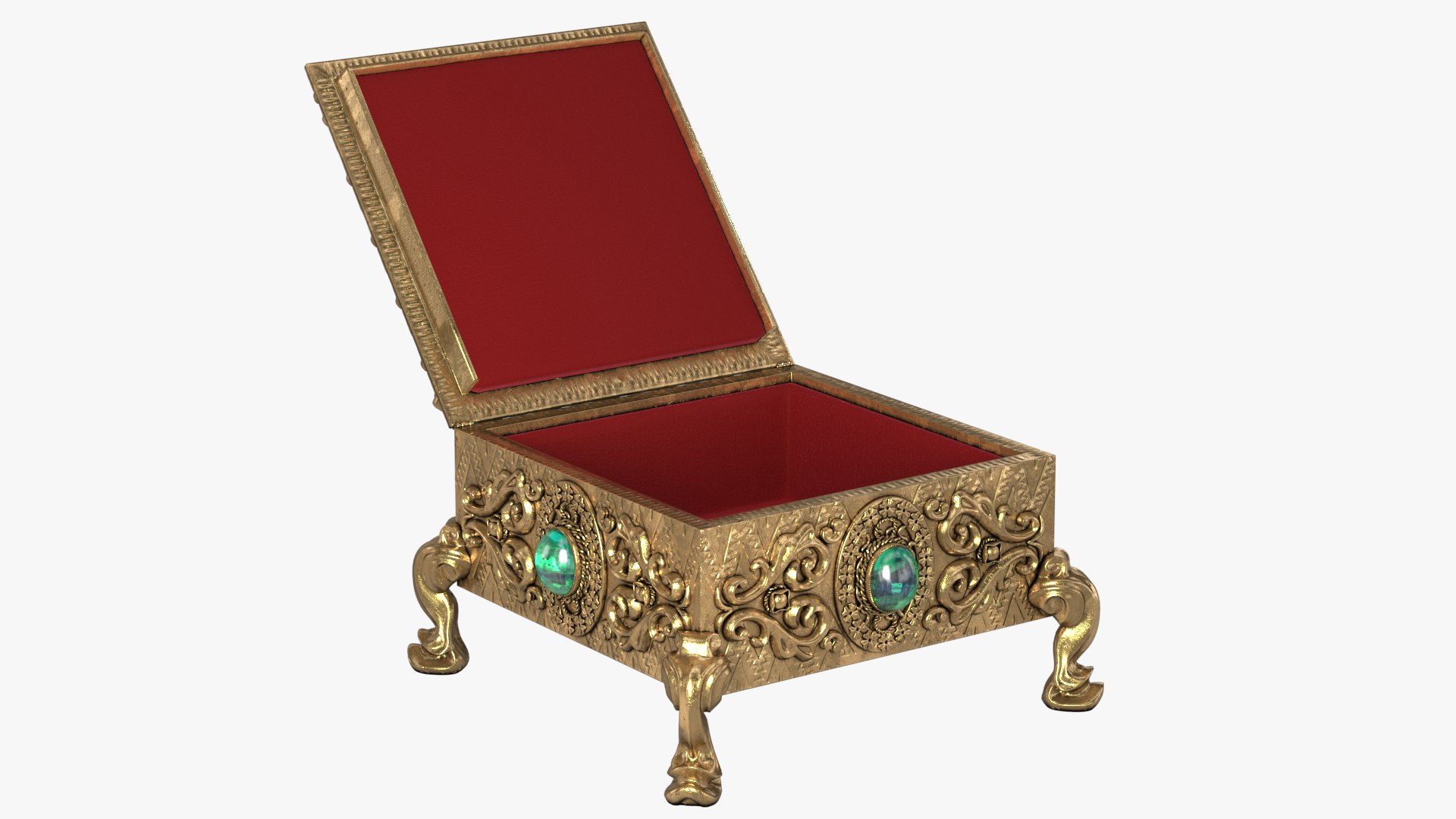 3D Emerald Box Jewelry - TurboSquid 1527766