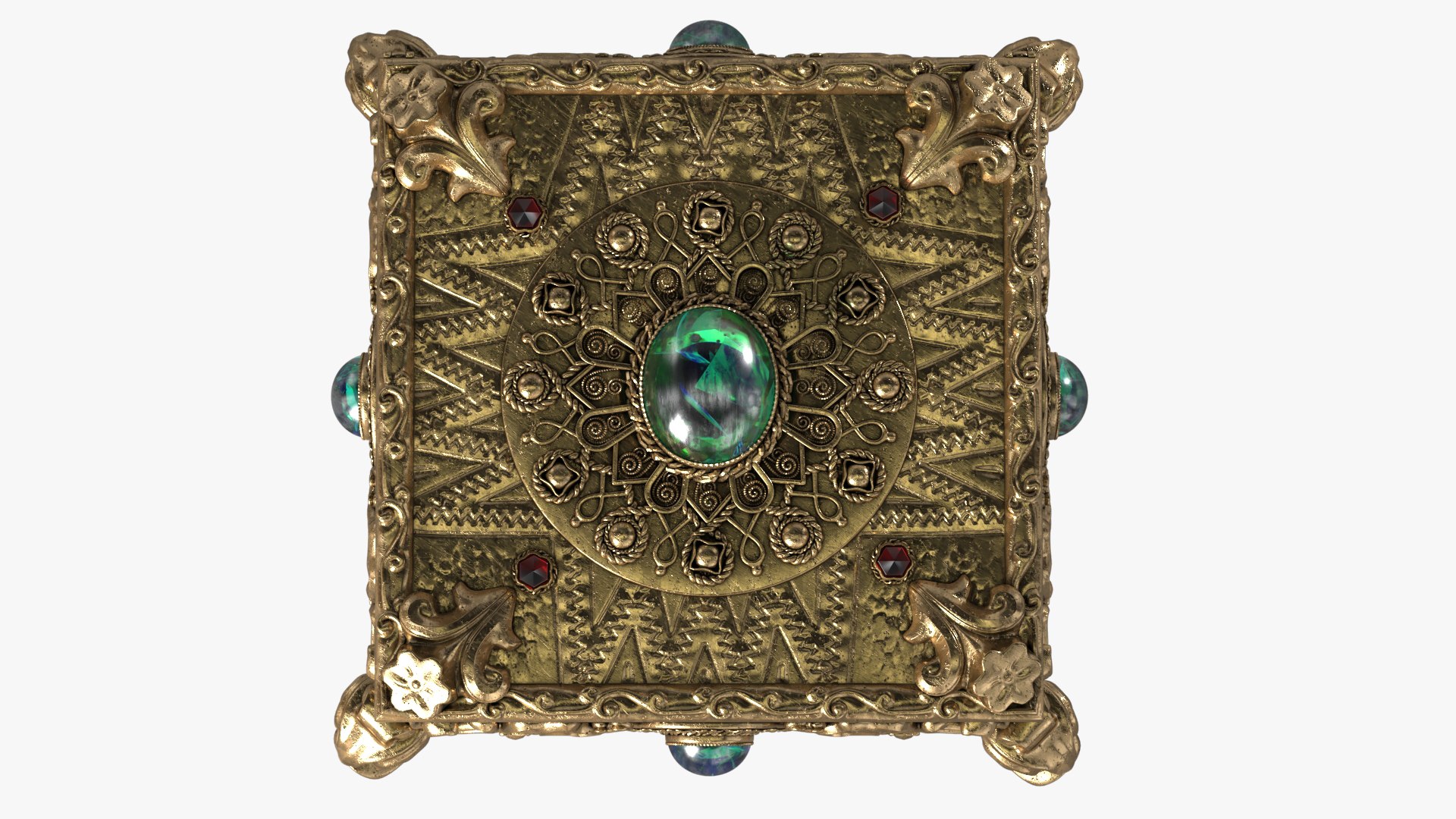 3D Emerald Box Jewelry - TurboSquid 1527766