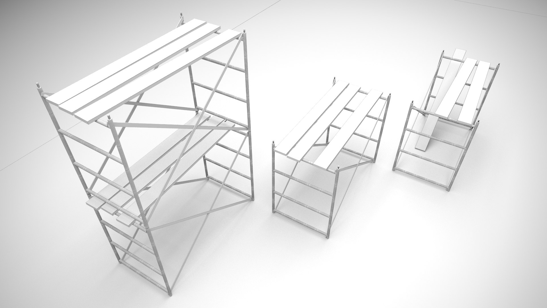 Low Poly Scaffoldings 3D - TurboSquid 2030865
