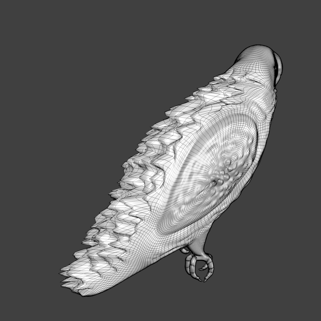 Obj Crystal Bird Figurine