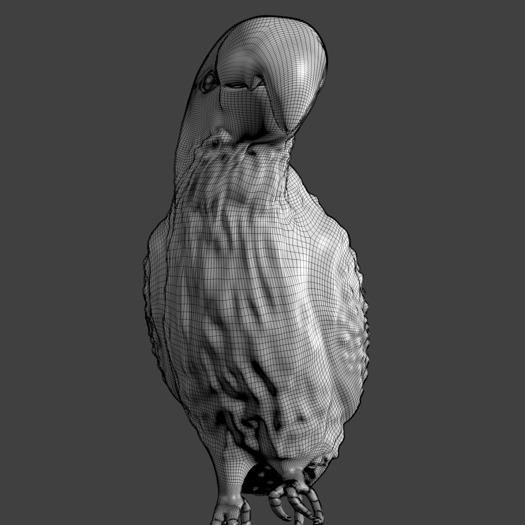Obj Crystal Bird Figurine
